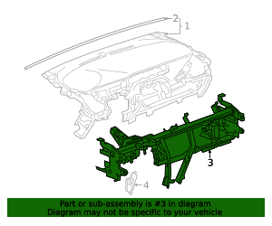 2022 Chevrolet Bolt EUV Instrument Panel Cross-Member 42798638 ...