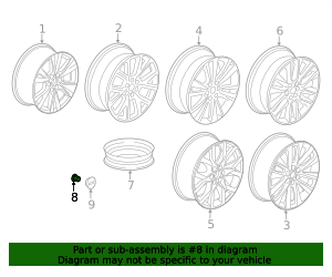 2017-2024 GM Component, Wheel Lug Nuts, Black 11602802 GM ...
