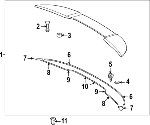 Rear Spoiler for 2023 Lexus IS350 | Lexus Parts Outlet