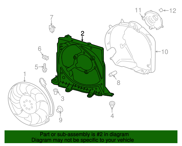 991-106-156-02 - Engine Cooling Fan Shroud 2012-2016 Porsche ...