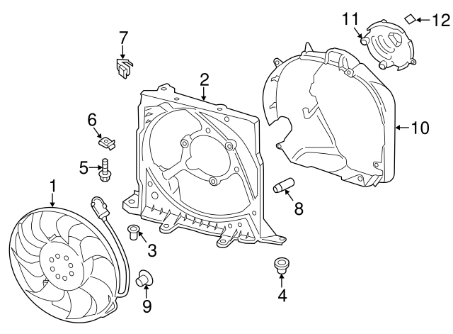 2012-2016 Porsche Engine Cooling Fan Shroud 991-106-341-00 | Sunset ...