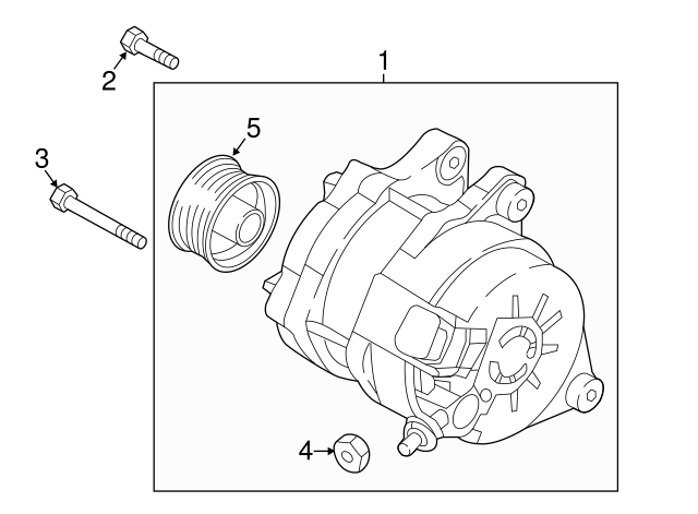 2010-2024 Mazda Alternator Lower Bolt 9YA0-2A-006 | Mazda-Parts