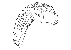 83A-810-171-E - Wheelhouse Liner 2019-2023 Audi Q3 | Audi OEM Parts