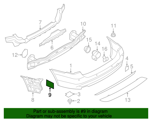 64229176945 - 2012-2021 BMW Vent (64-22-9-176-945) | BMW of South ...