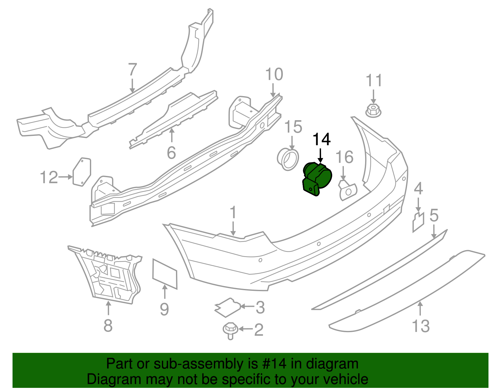 66-20-9-261-586 - Park Sensor - 2012-2021 BMW | Buy BMW Parts Now