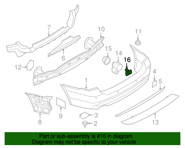 Genuine BMW 51-12-8-069-815 | Park Sensor Holder Mount Kit | FREE ...