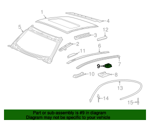 1999-2013 Porsche 911 Strip Adapter 996-559-405-01 | Porsche Marin