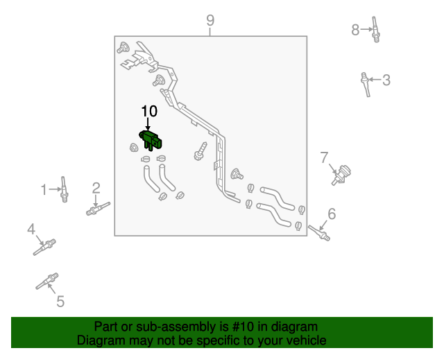 2013-2016 Porsche Cayenne Pressure Sensor 958-606-151-10 | Porsche Marin