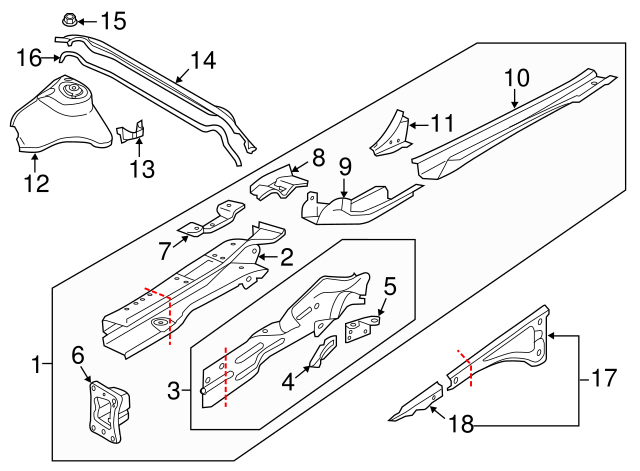 2015-2023 Audi Retainer Plate 5Q0-803-128 | Audi USA Parts