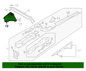 2015-2020 Audi Apron Panel 5Q0-805-115-A | Audi USA Parts