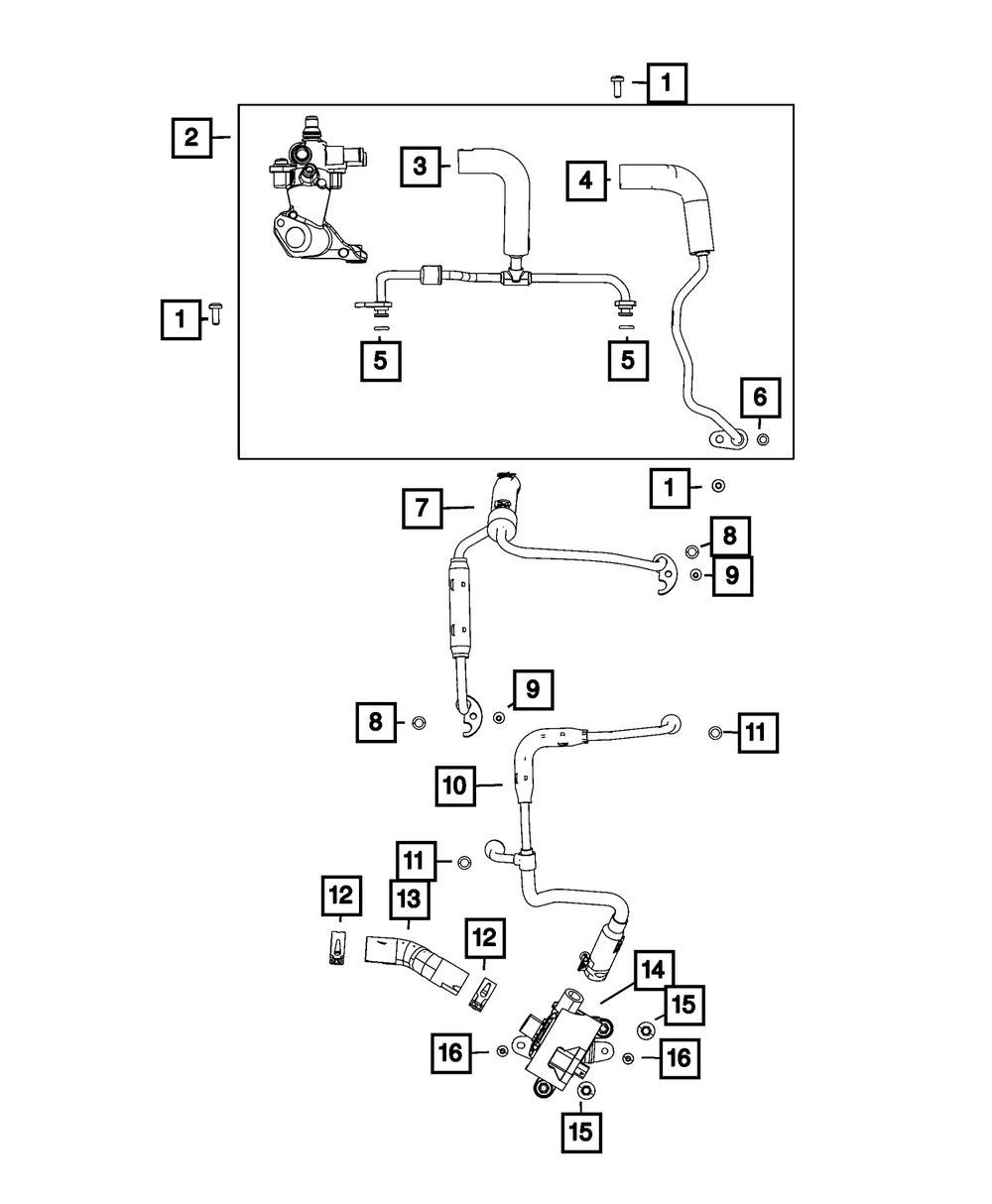 2025 Ram 1500 Egr Cooler To Coolant Manifold Tube 68468062AD | QuirkParts