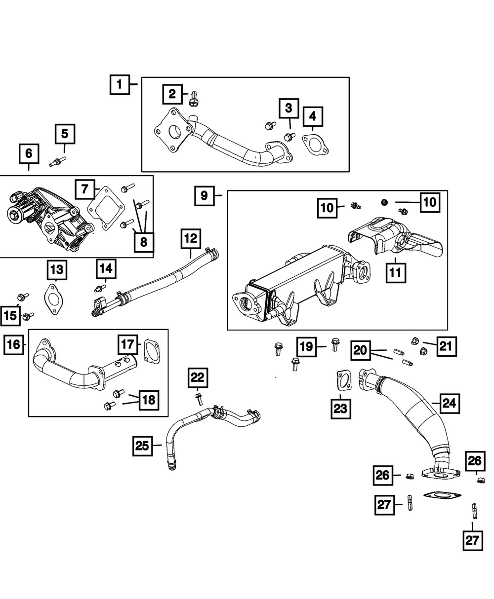 2014-2025 Ram Egr Valve Gasket 4861785AB | Mopar eStore