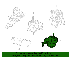 2018-2019 Jeep Wrangler Motor Mount - Passenger Side (RH) 68271526AC ...