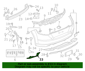 8S0-807-363-A - Bumper Cover Heat Shield 2019-2023 Audi TT Quattro ...