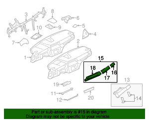 51-45-9-257-688 - Cover set, I-panel, poplar woodgrain 2013-2015 BMW ...