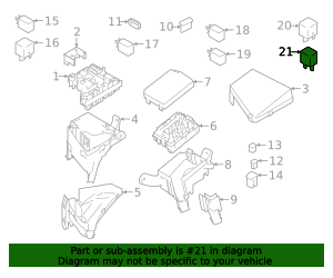 25232AA130 - Engine Control Module Relay 2017-2023 Subaru ...