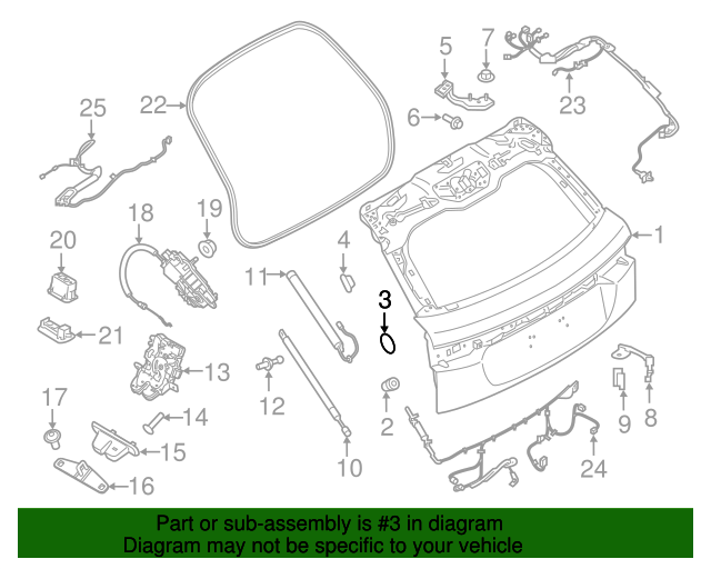 Genuine OEM Lift Gate Plug Part# LR012710 Fits 2015-2023 Land Rover: Up ...