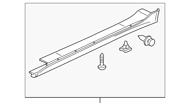 6512A491 - Rocker Molding 2008 Mitsubishi Lancer | Mitsubishi Direct Parts