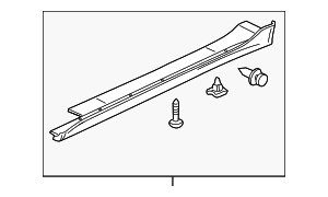 6512A491 - Rocker Molding 2008 Mitsubishi Lancer | Mitsubishi Direct Parts