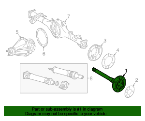 2005-2023 Toyota Tacoma Axle Shaft 42311-04082 | Toyota Parts Center