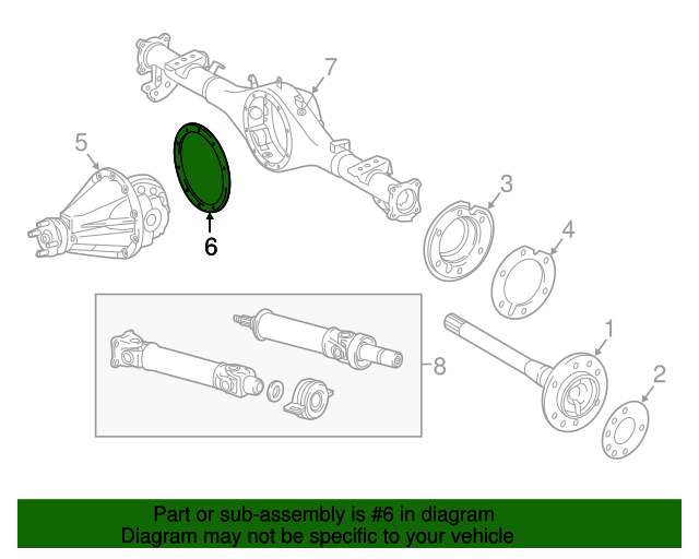 42181-KK010 - Gasket, Rear Differential Carrier - 2016-2023 Toyota ...