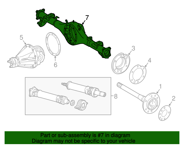 2016-2023 Toyota Tacoma Axle Housing 42110-04210 | Toyota Parts