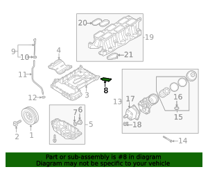2006-2023 Hyundai Lower Oil Pan Sealer 21451-33T00 | OEM Parts Online