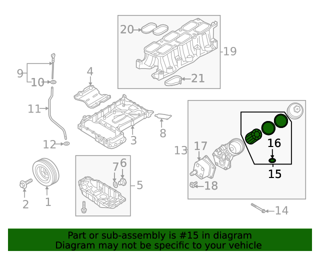 2021-2023 Genesis Oil Filter 26320-3N000 | HyundaiParts.Online