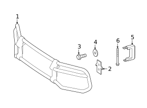 463-880-76-01 - Bumper Guard 2019-2023 Mercedes-Benz G 63 AMG ...