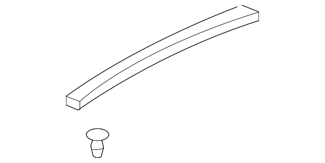 53389-06020 - Side Seal - 2007-2011 Toyota Camry | OEM Genuine Toyota Parts