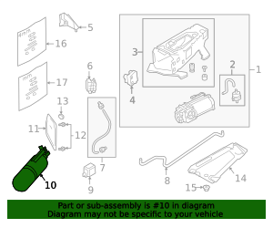 4K0-616-204-A - Suspension Self-Leveling Unit Accumulator 2020-2025 ...