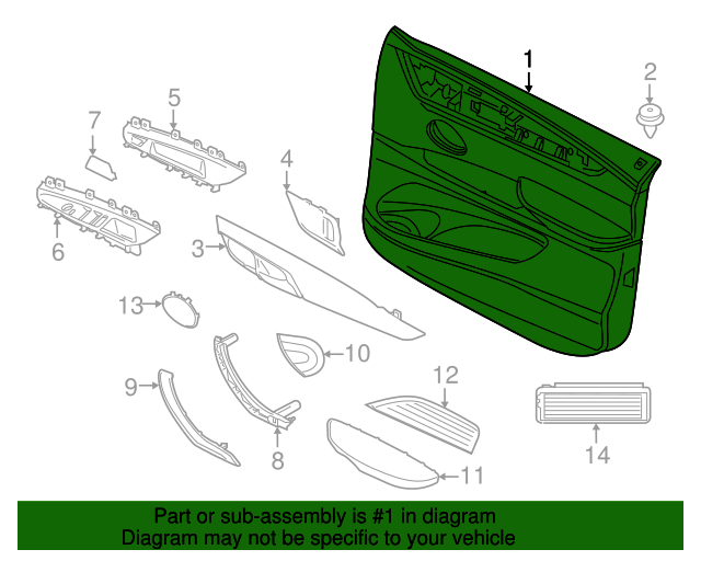 Genuine BMW 51-41-7-415-533 | Door Trim Panel | FREE Shipping on Most ...