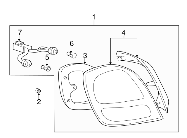 Hyundai - 92402-39050 - Combo Lamp Assembly - 2001-2003 Hyundai | OEM ...
