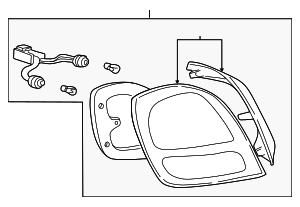 2001-2003 Hyundai Combo Lamp Assembly 92401-39050 | QuirkParts