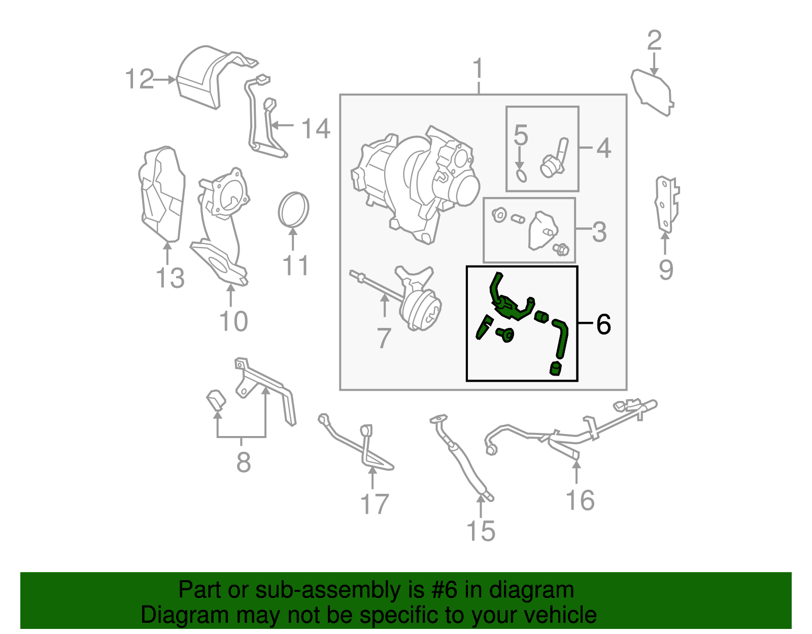 2008-2016 GM Turbocharger Wastegate Actuator 12657023 GM ...