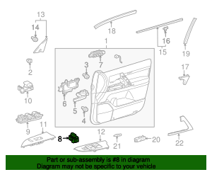 84930-60070 - Lock Switch - 2008-2011 2013-2015 Toyota Land Cruiser ...