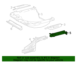 2023-2024 Toyota Corolla Rail End 57603-02290 | OEM Parts Online
