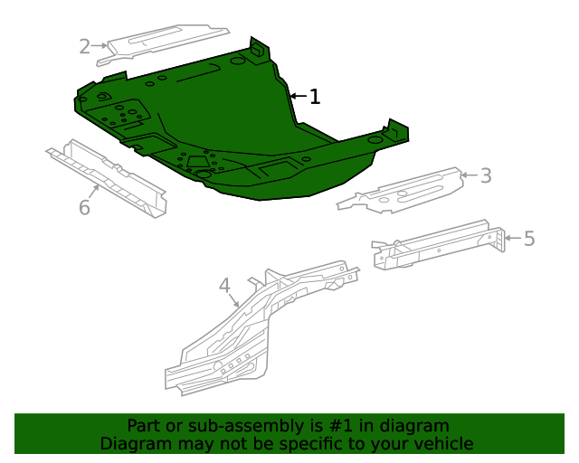 58301-02908 - Floor Pan - 2020-2022 Toyota Corolla | OEM Genuine Toyota ...