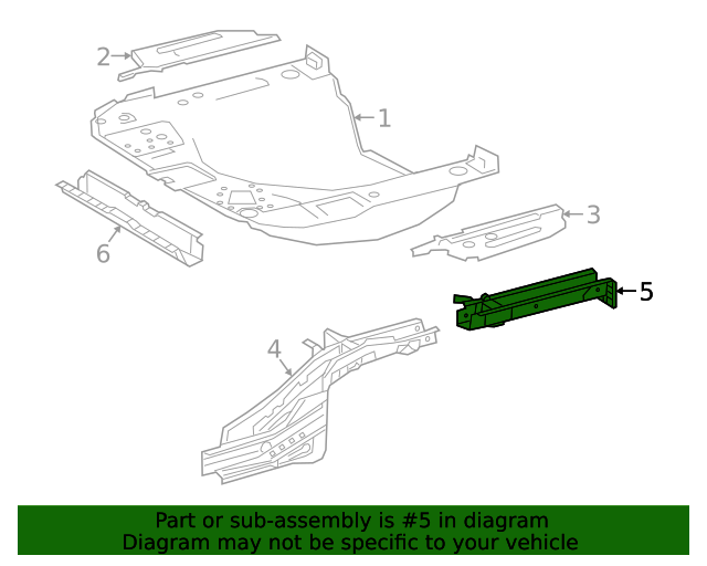 2023-2024 Toyota Corolla Rail End 57603-02290 | OEM Parts Online