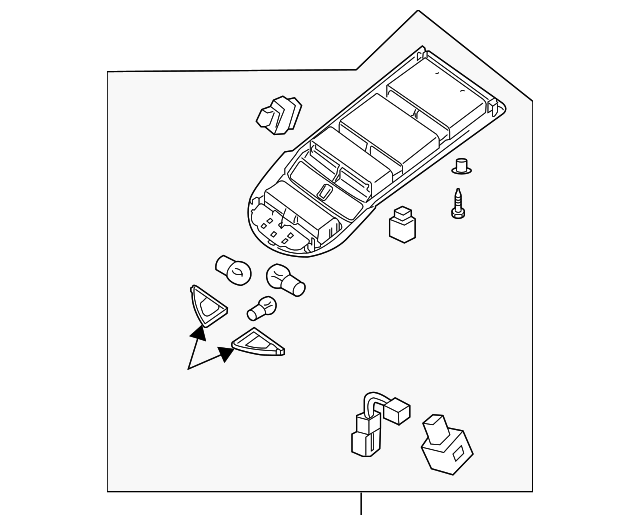 2008 Nissan Titan Map Lamp Assembly 26430-ZR21A | QuirkParts