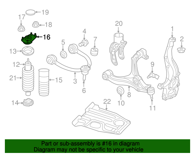 68029520AE - Upper Mount - 2014-2023 Mopar | Mopar Parts Canada