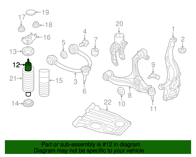 68404923AB - Absorber - 2018-2020 Dodge Durango | Mopar Parts Canada