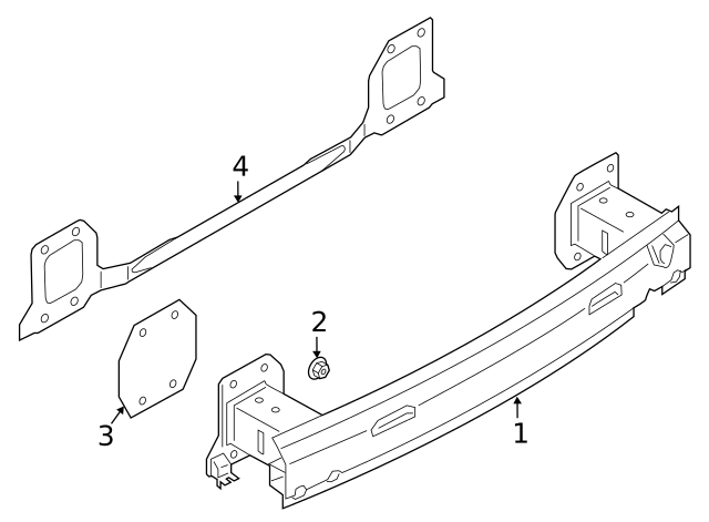 51127441145 - 2019-2022 BMW Impact Bar (51-12-7-441-145) | BMW of South ...