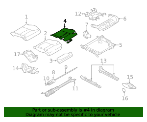 2016-2023 Volvo Seat Cushion Heater 32136000 | OEM Parts Online