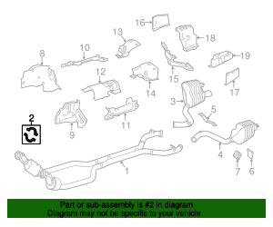 230-490-00-41 - Converter & Pipe Clamp 2004-2018 Mercedes-Benz ...