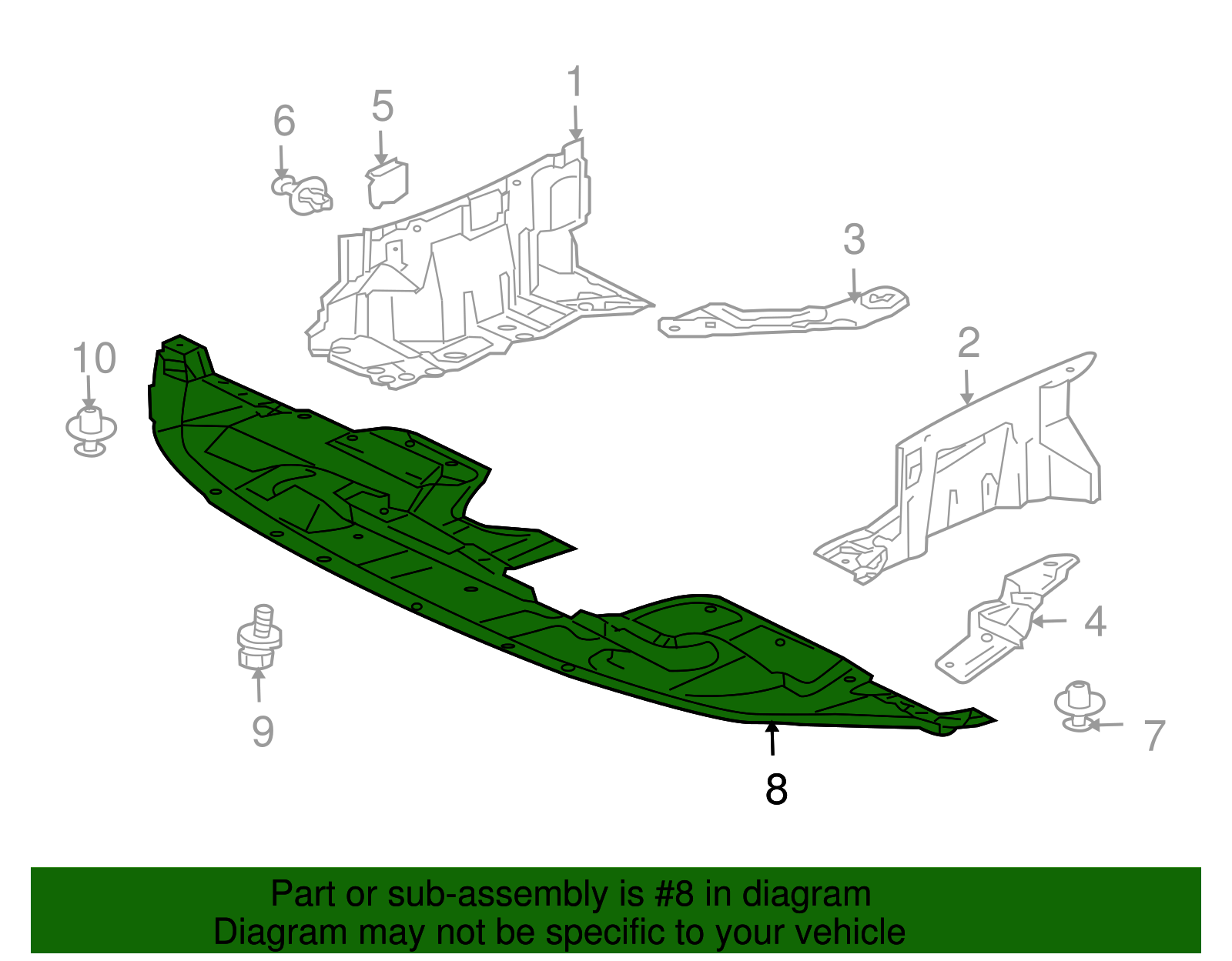 5379A032 - Under Cover 2007-2013 Mitsubishi Outlander | Mitsubishi ...
