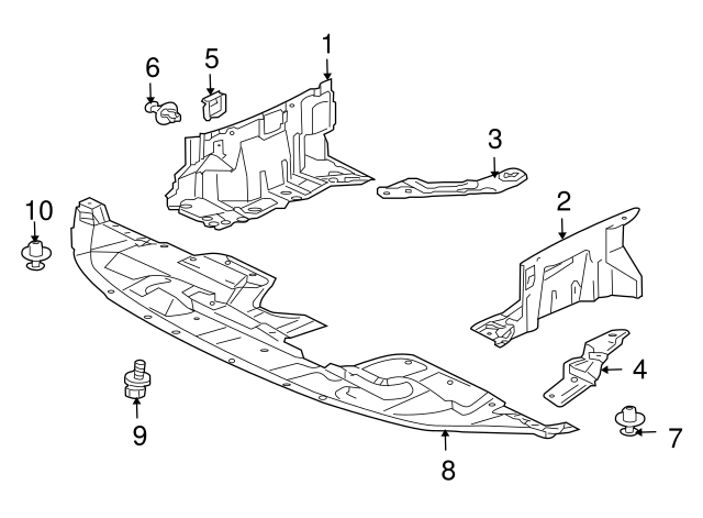 5379A032 - Under Cover 2007-2013 Mitsubishi Outlander | Mitsubishi ...