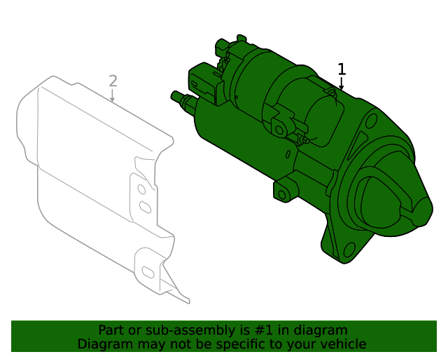 36100-3NFA0 - Starter 2022 Kia Carnival | Kia.Parts Store