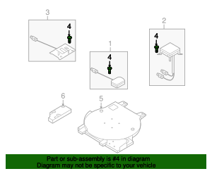 2007-2016 Volkswagen Eos Antenna Bolt N-107-150-01 | OEM Parts Online