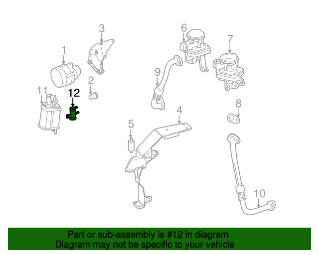 2002-2021 Mercedes-Benz Purge Valve 000-470-85-93 | Mercedes-Benz Parts